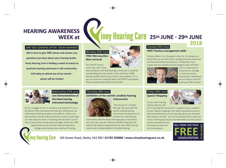 Hearing Awareness Week 25-29th June 2018 Hearing Centre Swansea ...